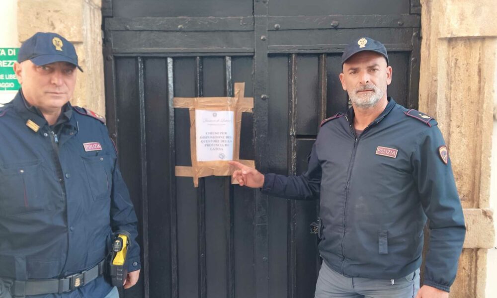 Licenza sospesa per un locale di Terracina dopo una rissa tra giovani Licenza sospesa per un locale di Terracina dopo una rissa tra giovani