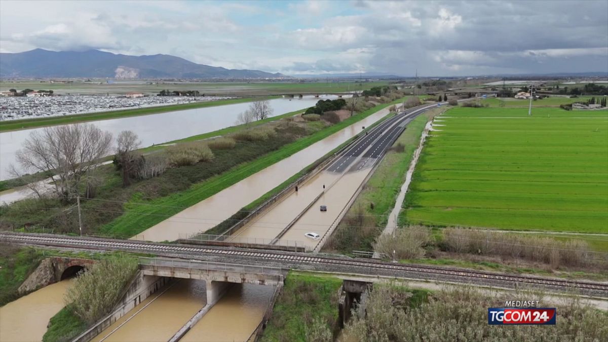 Maltempo provoca chiusura della superstrada Firenze-Pisa-Livorno: il ...