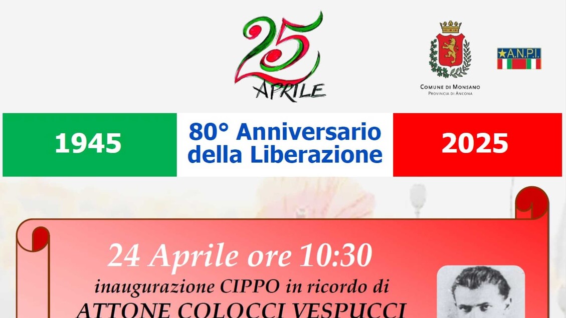 Monsano ricorda attone colocci vespucci nel giorno dell’80 ...