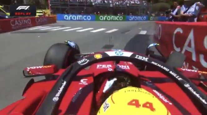 incidente di lewis hamilton nelle prove libere del gp di monaco 2025 ...