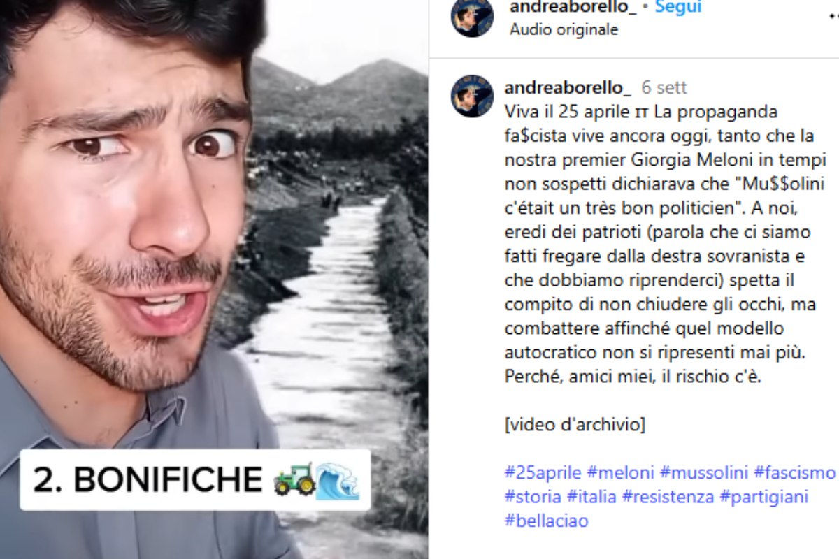 Andrea Borello denuncia online l’odio per il video su mussolini ...