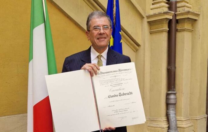 Claudio tedeschi insignito cavaliere ordine al merito per progetti ...