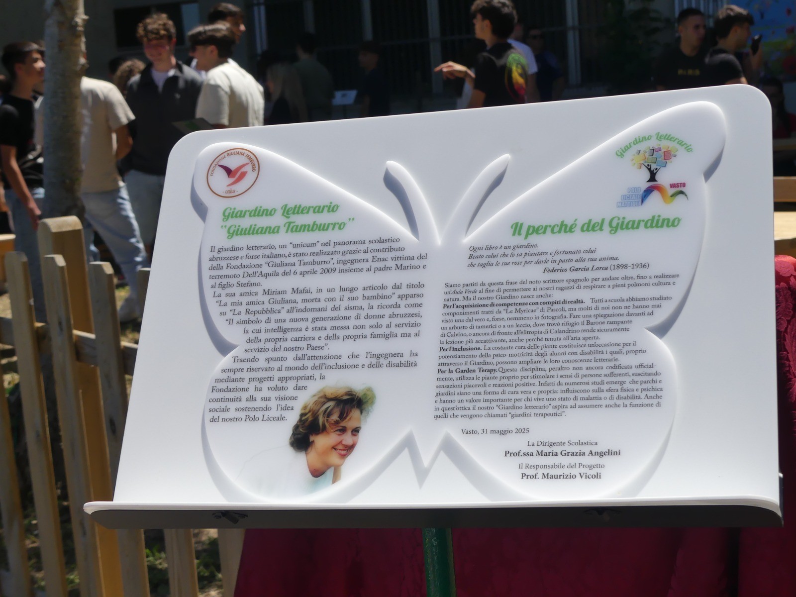 Inaugurazione a vasto del primo giardino letterario d’Abruzzo ...