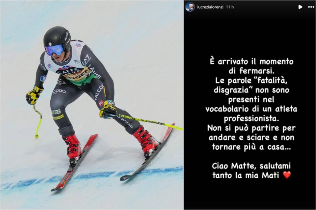 La sorella di Matilde Lorenzi denuncia dopo la morte di Matteo Franzoso ...